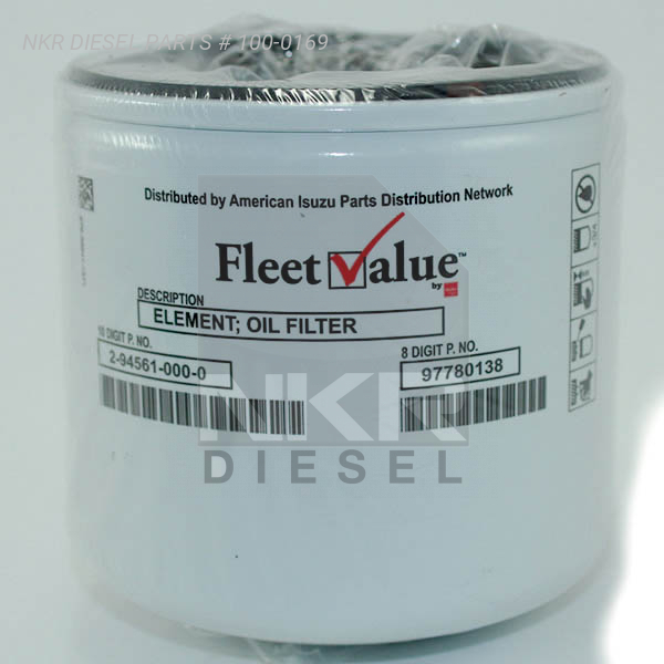 Element Oil Filter For ISUZU NPR NPR-HD NQR NRR 4HK1 5.2L 4HE1 4.8L 98 ...