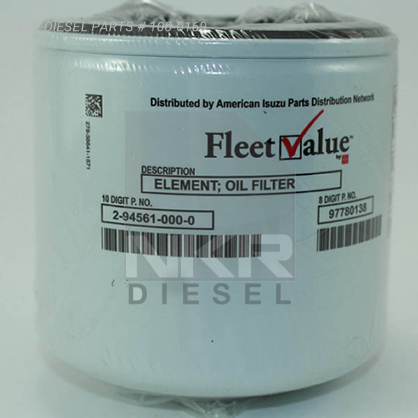 Element Oil Filter For ISUZU NPR NPR-HD NQR NRR 4HK1 5.2L 4HE1 4.8L 98 ...