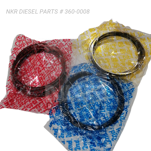 Piston Ring Set 6 Cyl 6HK1 01/04 - 8976013181