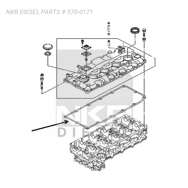 Gasket Head To Cover For ISUZU NPR Reach 4JJ1 3.0L 11-16 New OEM ...