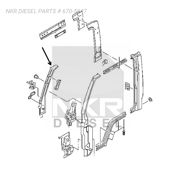 Panel Closing Front Pillar - 8978513584