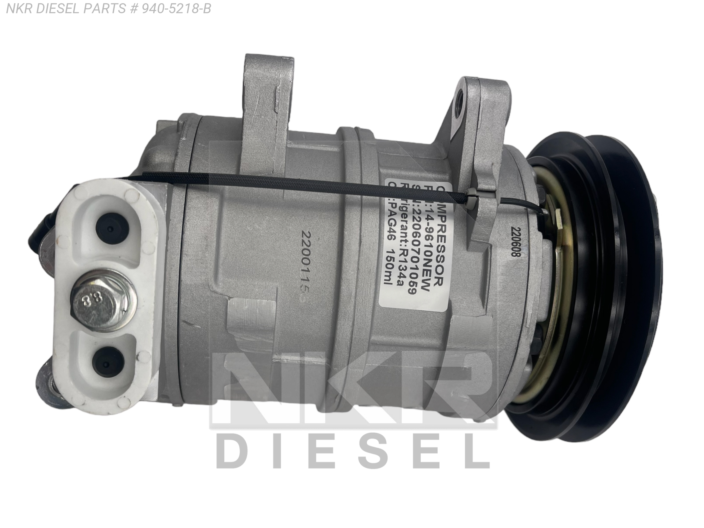 Compressor A/C NPR NPR-HD NQR 4HE1 4.8L 2001-2004 **4 Holes Rear Cap ...