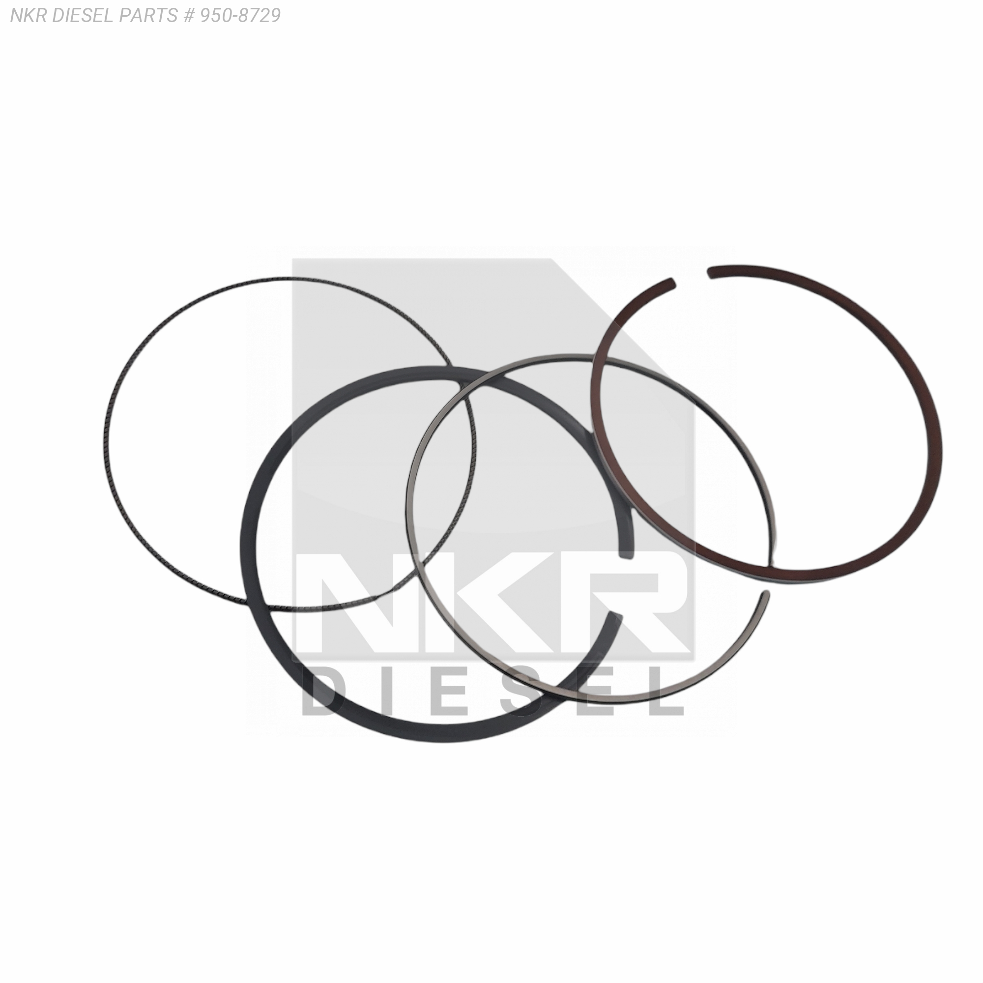 Piston Ring Set 6 Cyl 6HK1 01/04 - 8976013181